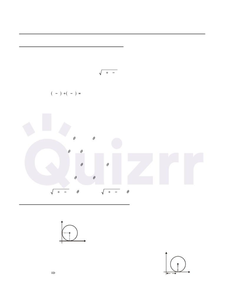 Circle Equations and Properties Explained | PDF | Circle | Cartesian ...