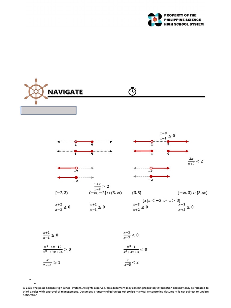 v2 - SLG-M2-12.2.2 - Rational Inequalities | PDF | Inequality ...