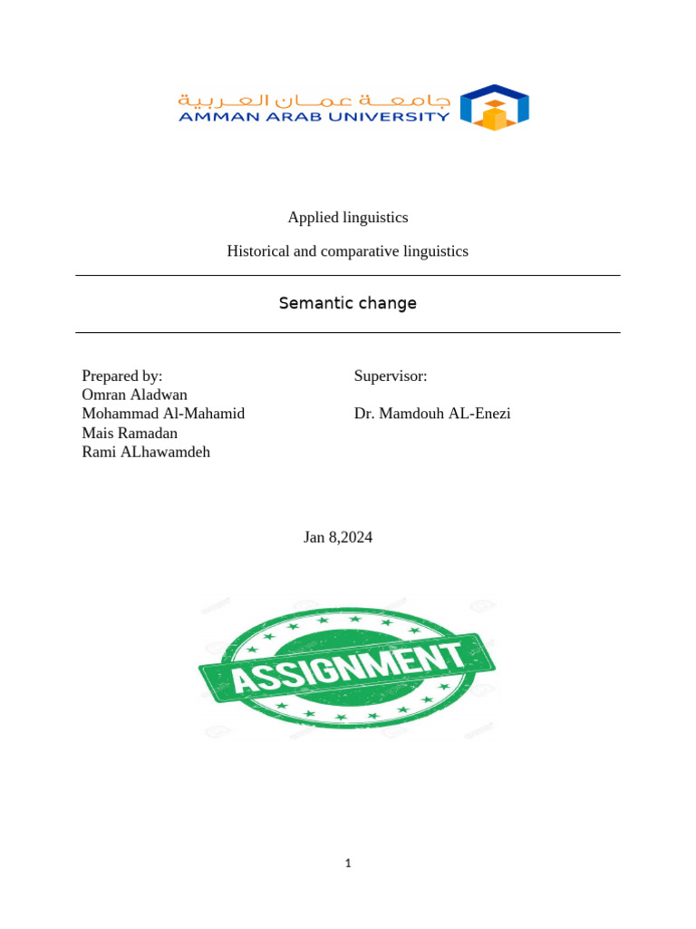 Semantic Change Jan 2024 | PDF | Linguistics | Semantics