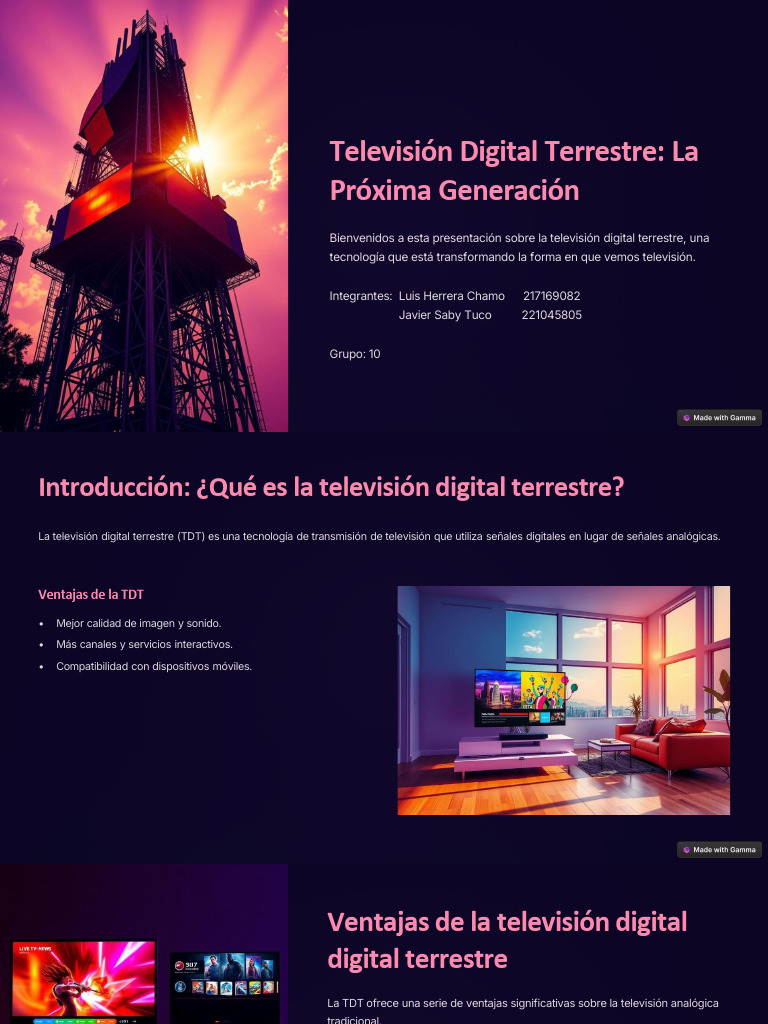 Television Digital Terrestre La Proxima Generacion | PDF | Televisión ...