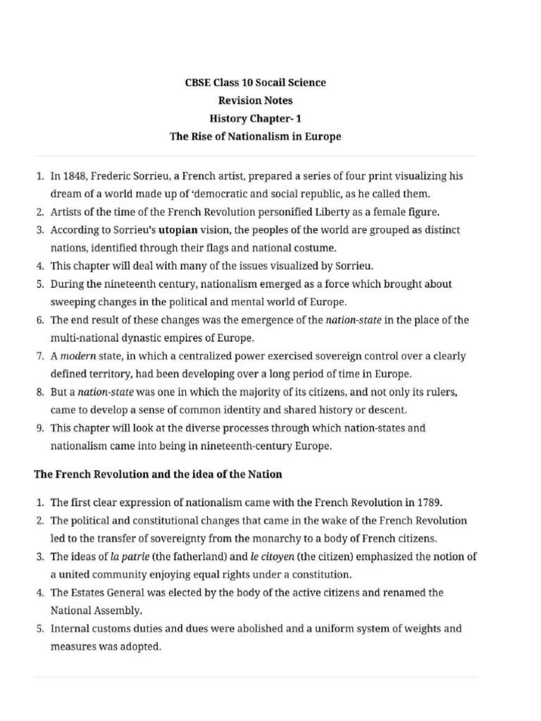 Notes CH - 1 Grade 10 | PDF