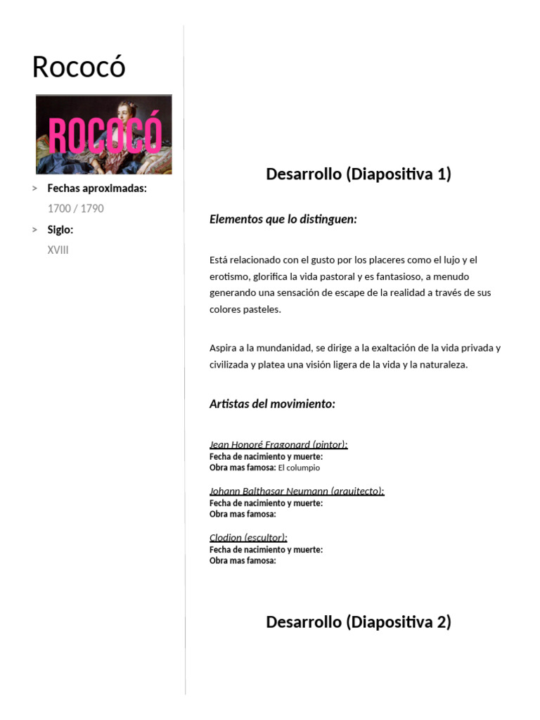 Rococó | PDF