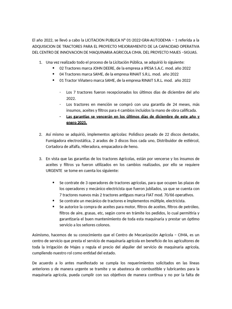 Documento CIMA | PDF | Tractor | Maquinaria de agricultura