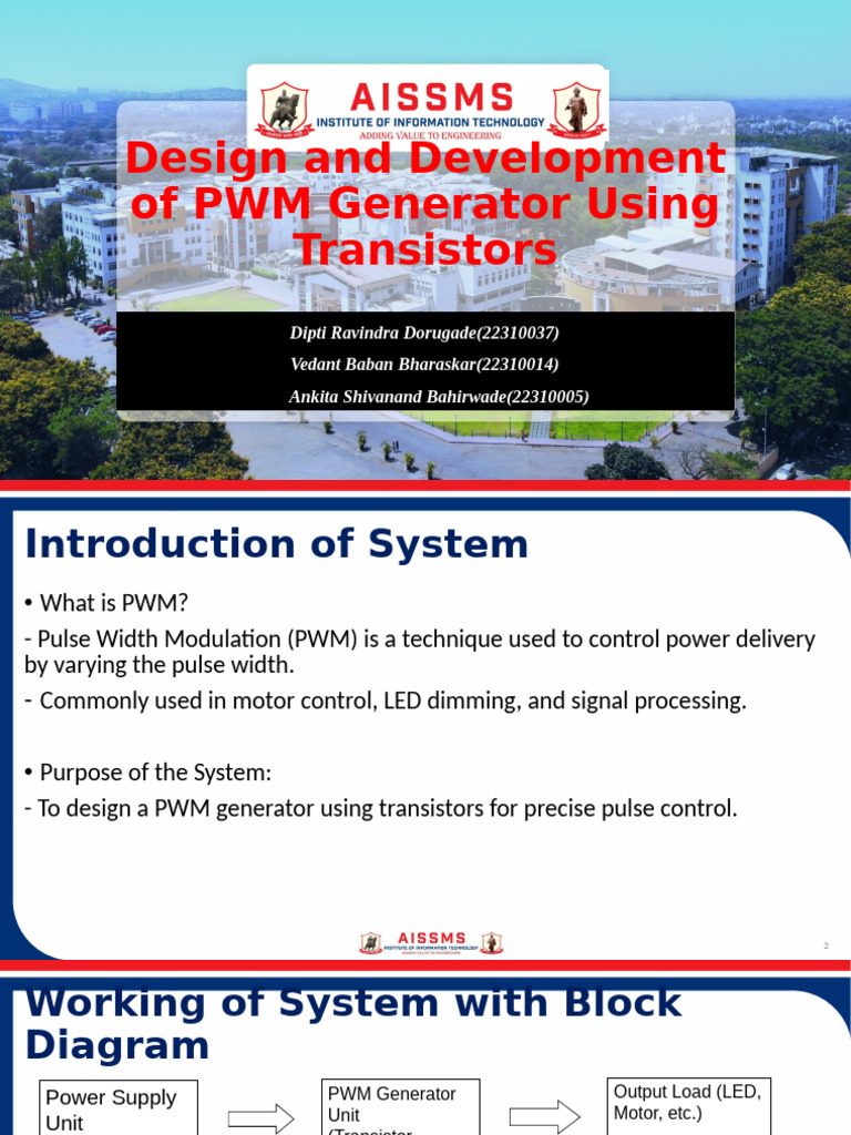 PWM Generator Design with Transistors | PDF | Electrical Equipment ...