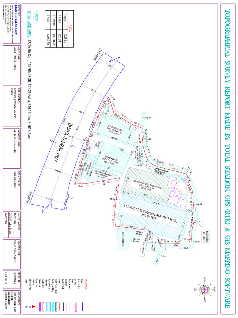 Sdea-01. Dimension Map (Feet) | PDF