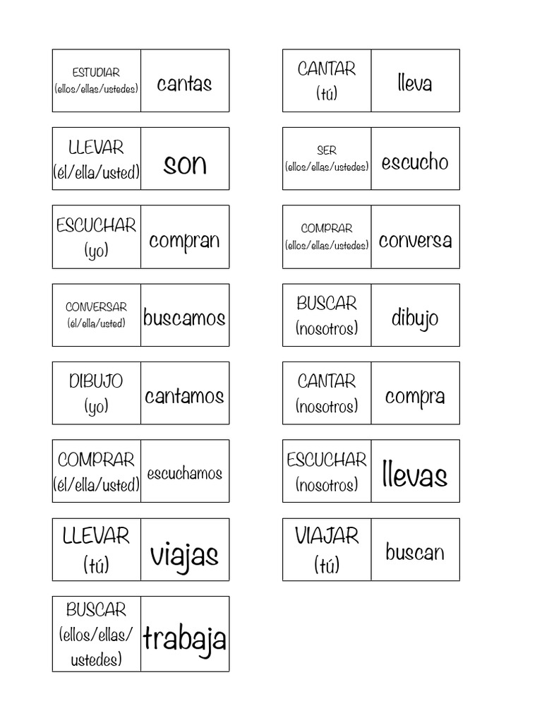 Conjugación de Verbos en Español | PDF