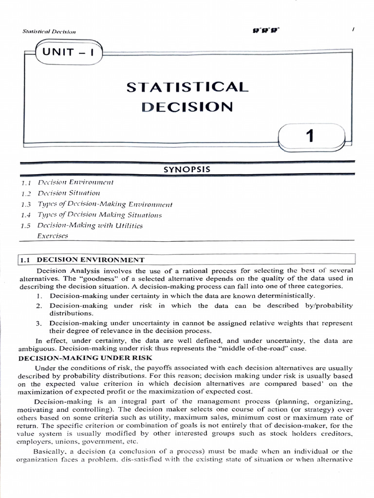 Statistics Unit 1 | PDF