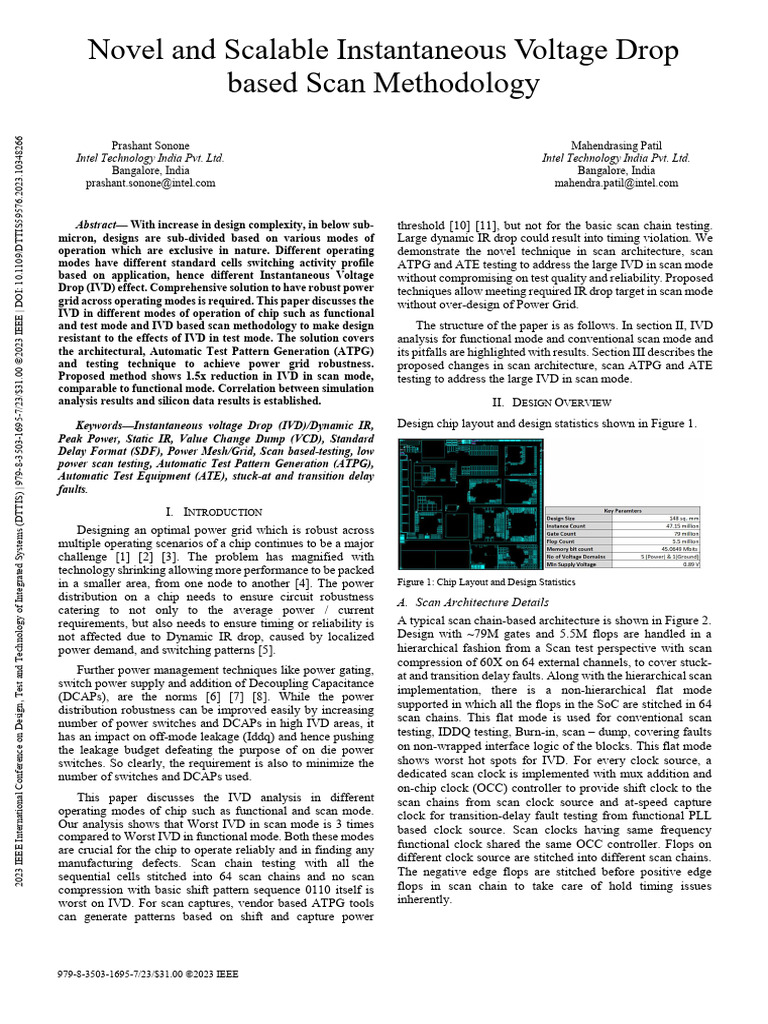 Scalable IVD Scan Methodology | PDF | Electricity | Computer Engineering