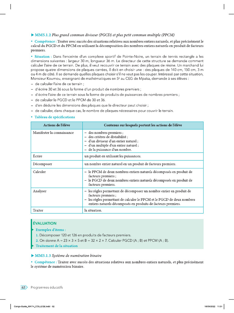 PGCD Situation | PDF