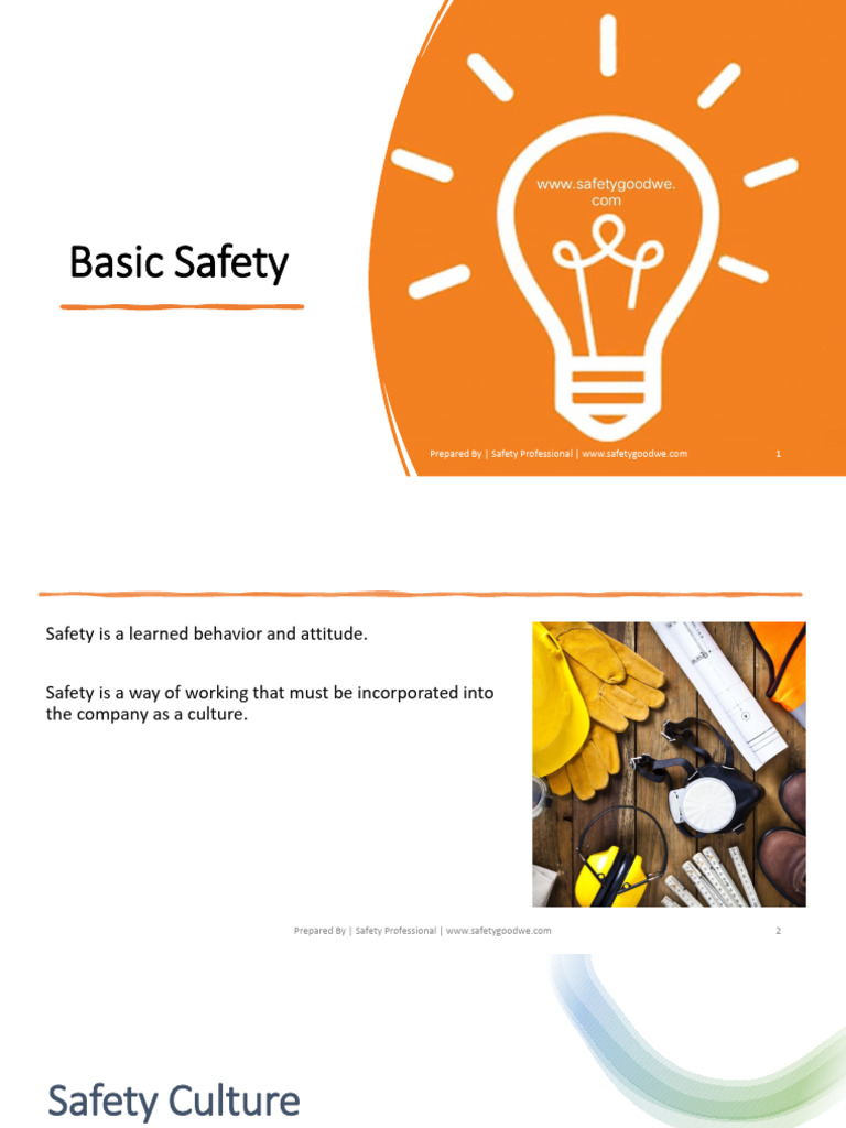 05. SGW- Basic Safety Training | PDF | Occupational Safety And Health ...