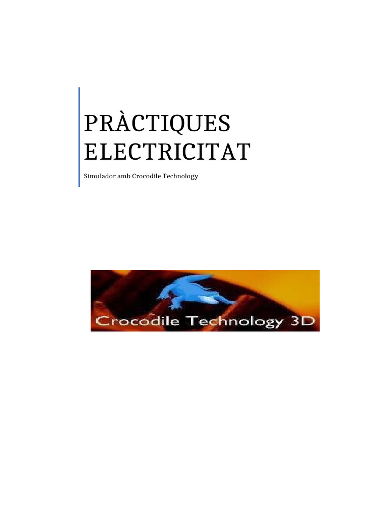 Pràctiques Amb Crocodile | PDF