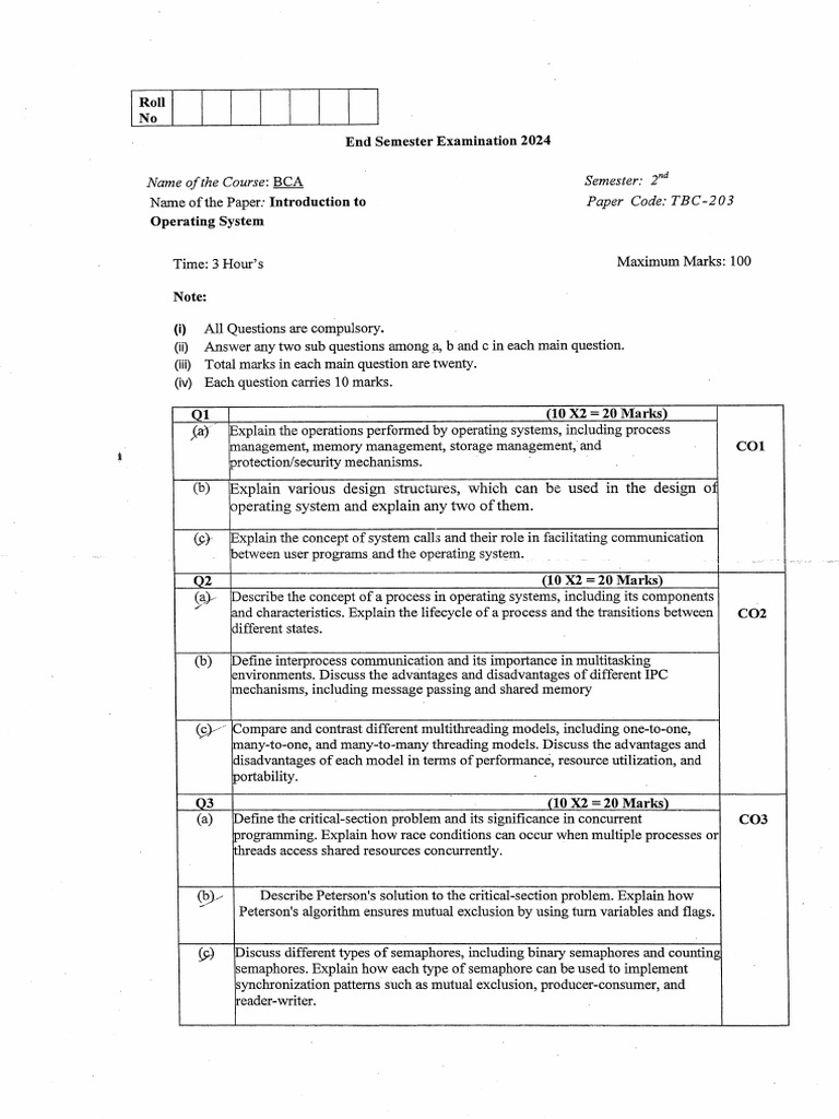 Tbc203 Endsem 2024 Jun | PDF