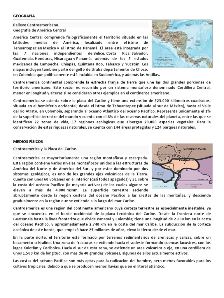 America Central | Centroamérica | Américas