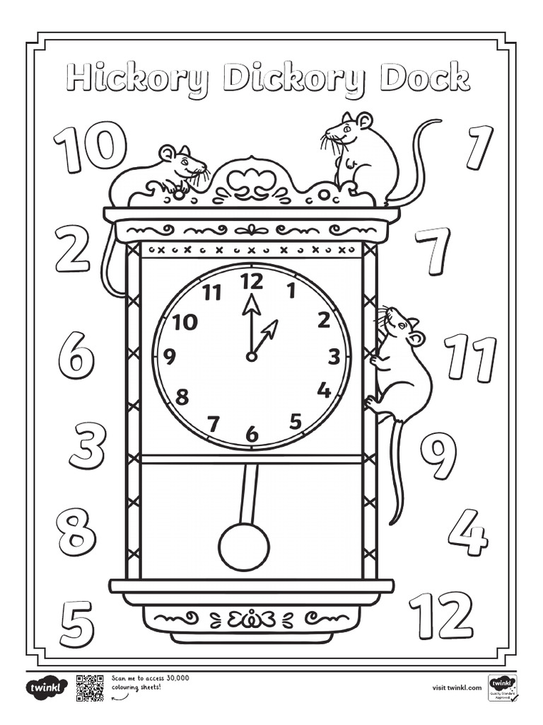 t-l-52707-hickory-dickory-dock-colouring-page_ver_2 | PDF