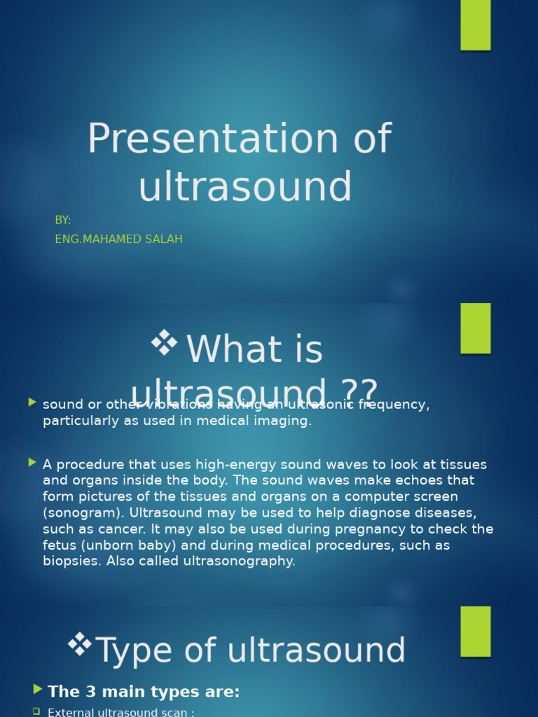 Presentation of E1 BW and E1exp | PDF | Medical Ultrasound | Medical Imaging
