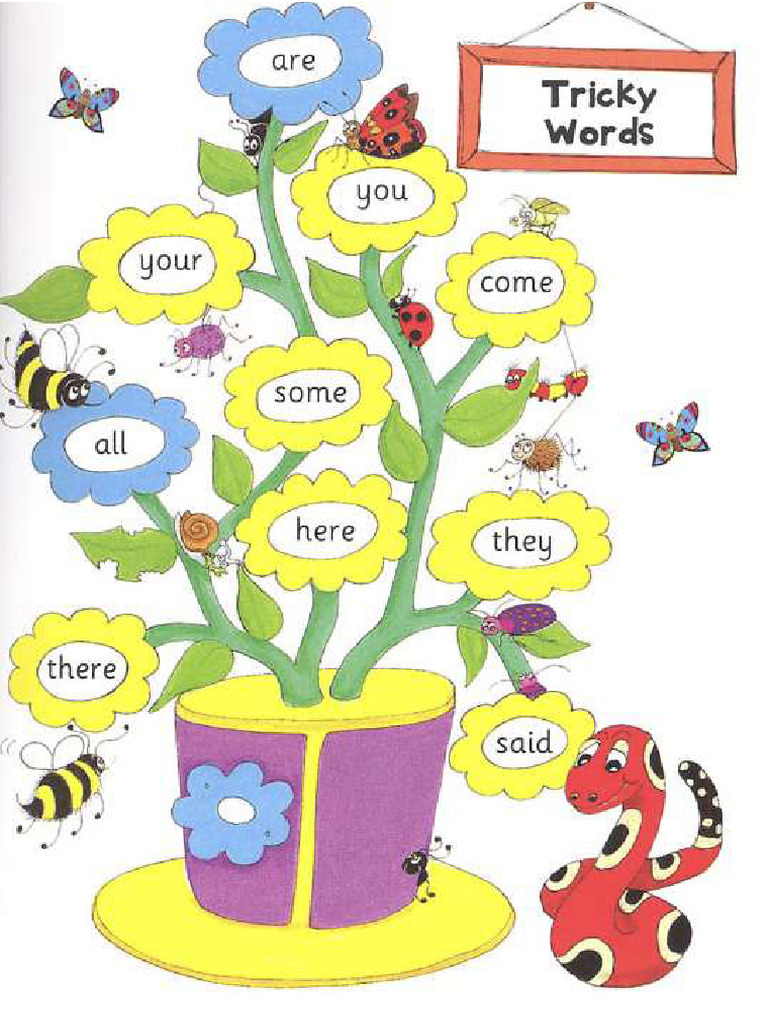 Yellow Tricky Words Phonics | PDF