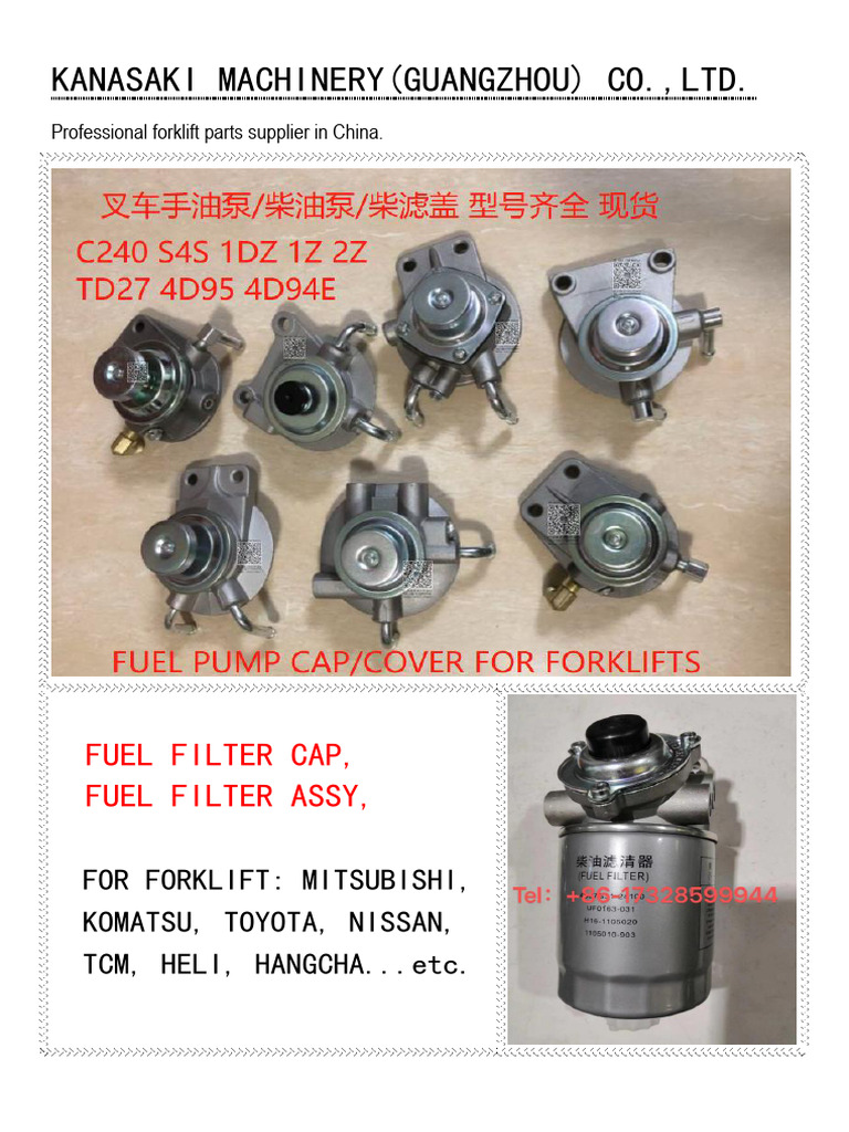 Fuel Pump Cap For Forklift | PDF