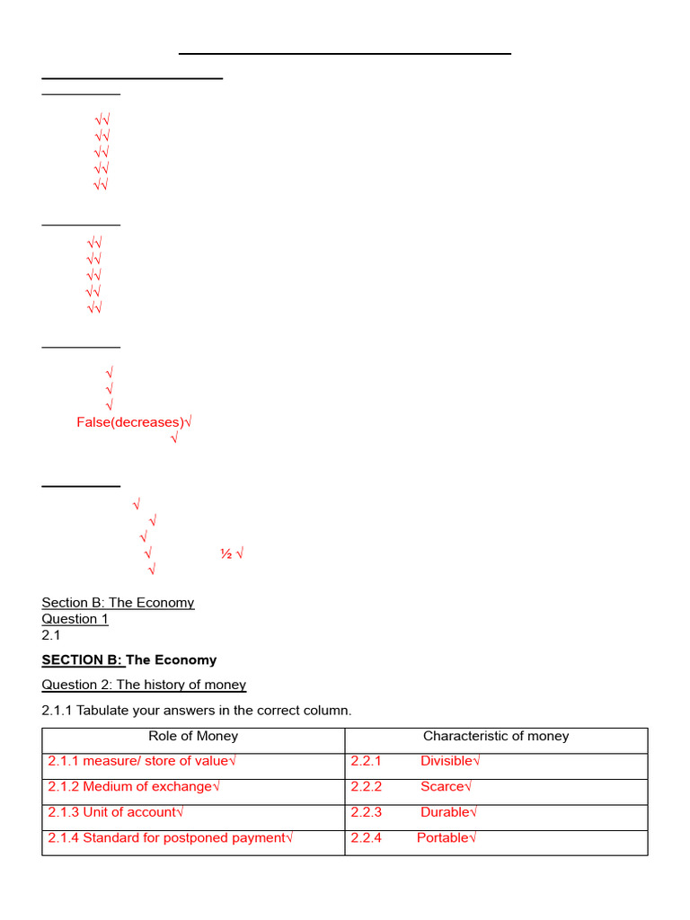 Grade 7 EMS JUNE 2024 CONTROLLED TEST MEMO | PDF | Poverty | Poverty ...