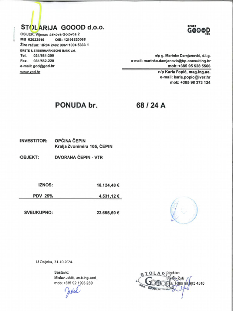 Pon 68-24 Čepin - VTR | PDF