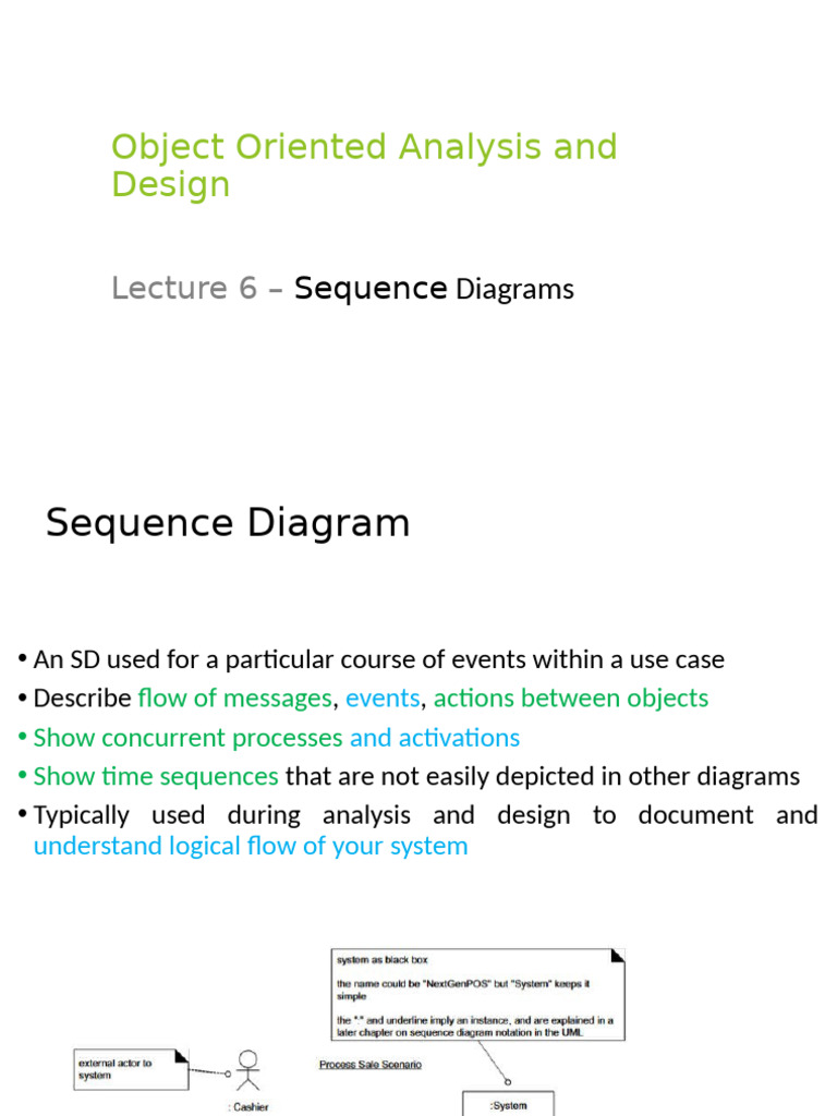 Lecture-06-Sequence Diagrams | PDF | Use Case | Control Flow