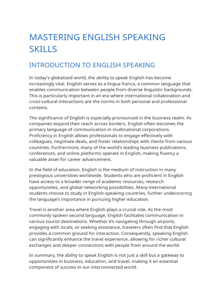 Mastering English Speaking | PDF | Phonetics | Consonant