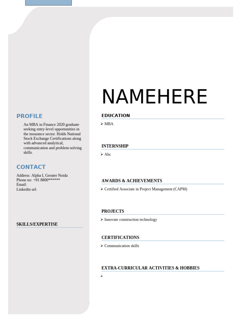 Bold Modern Resume-1 | PDF
