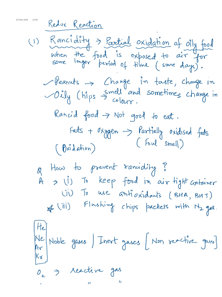 Rancidity and Corrosion | PDF