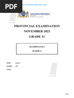 Grade 11 Gauteng Provincial Examination P1 June 2024 QP | PDF