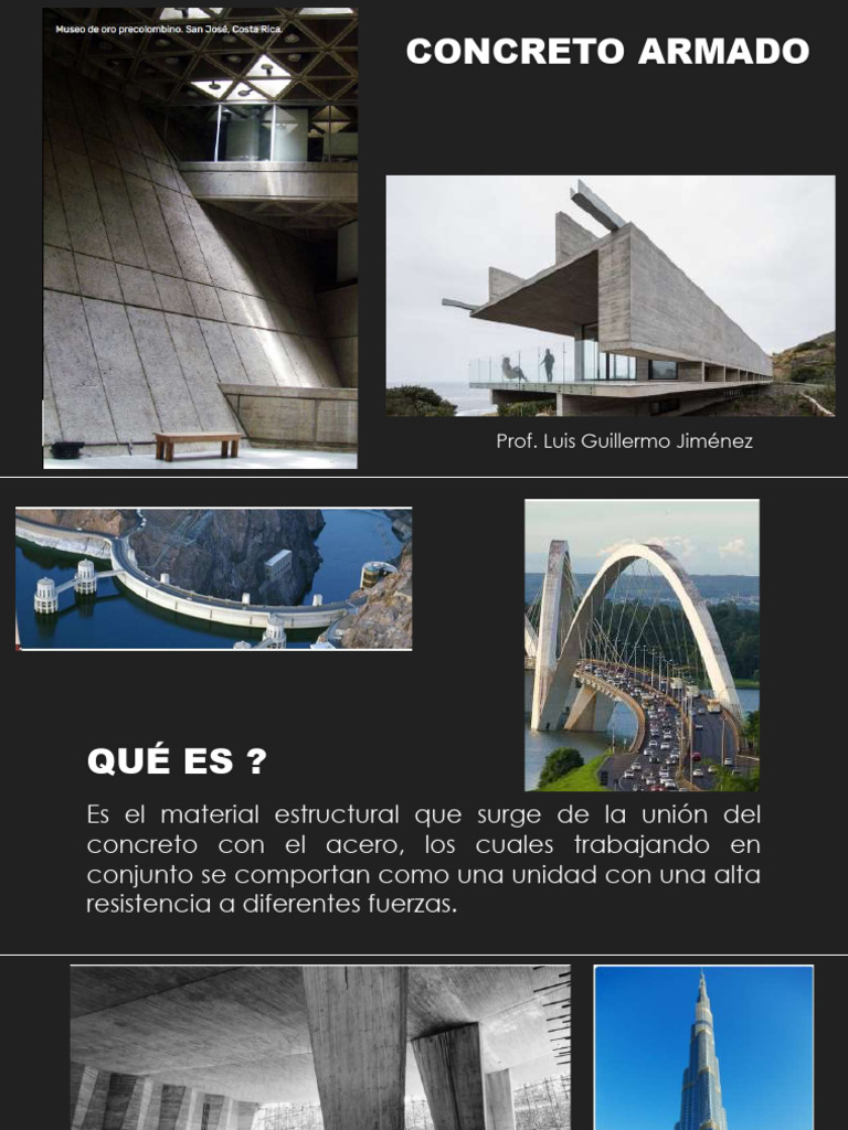 Presentación Concreto Armado | PDF | Hormigón | Cemento