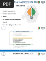 SIH Hackathon PPT | PDF