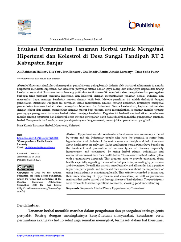 Ali+-+Edukasi+Pemanfaatan+Tanaman+Herbal+untuk+Mengatasi+Hipertensi+dan ...