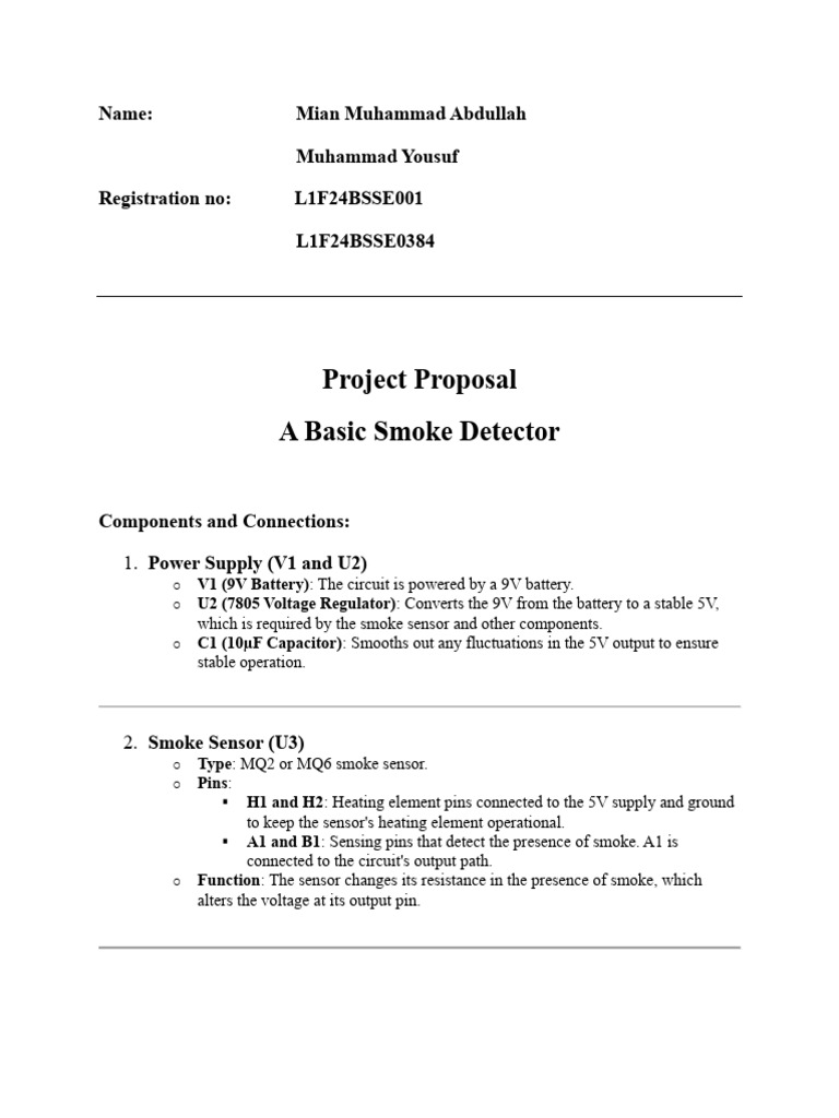 Basic Electronics Project Proposal | PDF | Sensor | Electrical Network