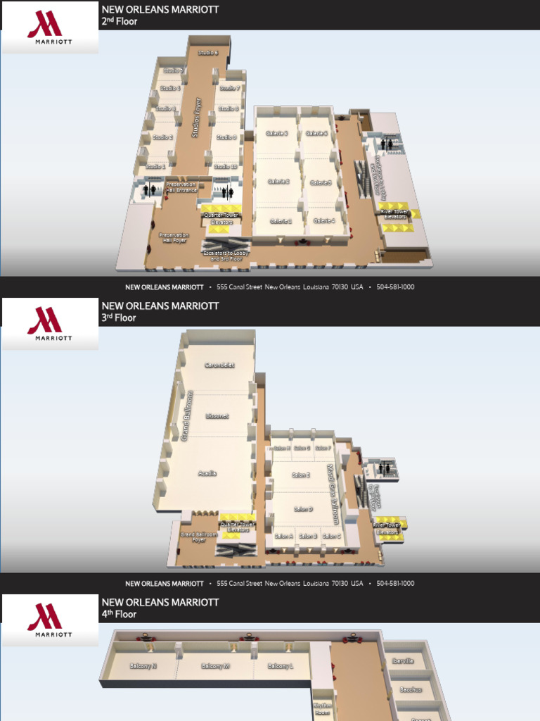 Marriott Conference Space Layouts | PDF | New Orleans
