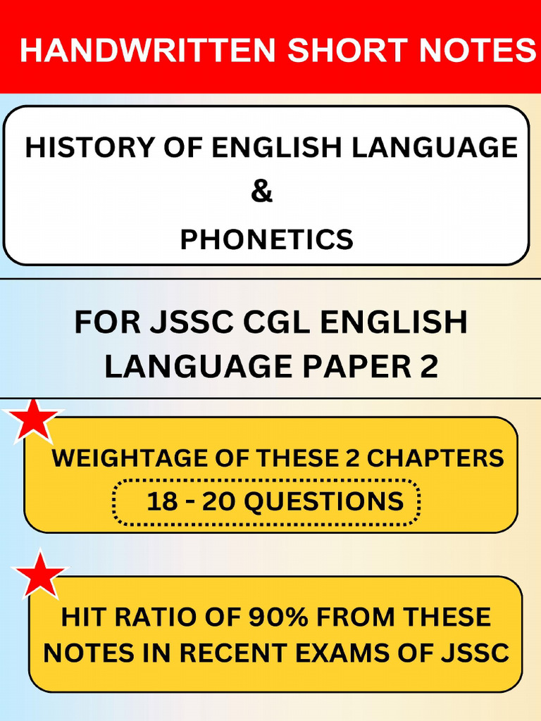 English Language Notes | PDF