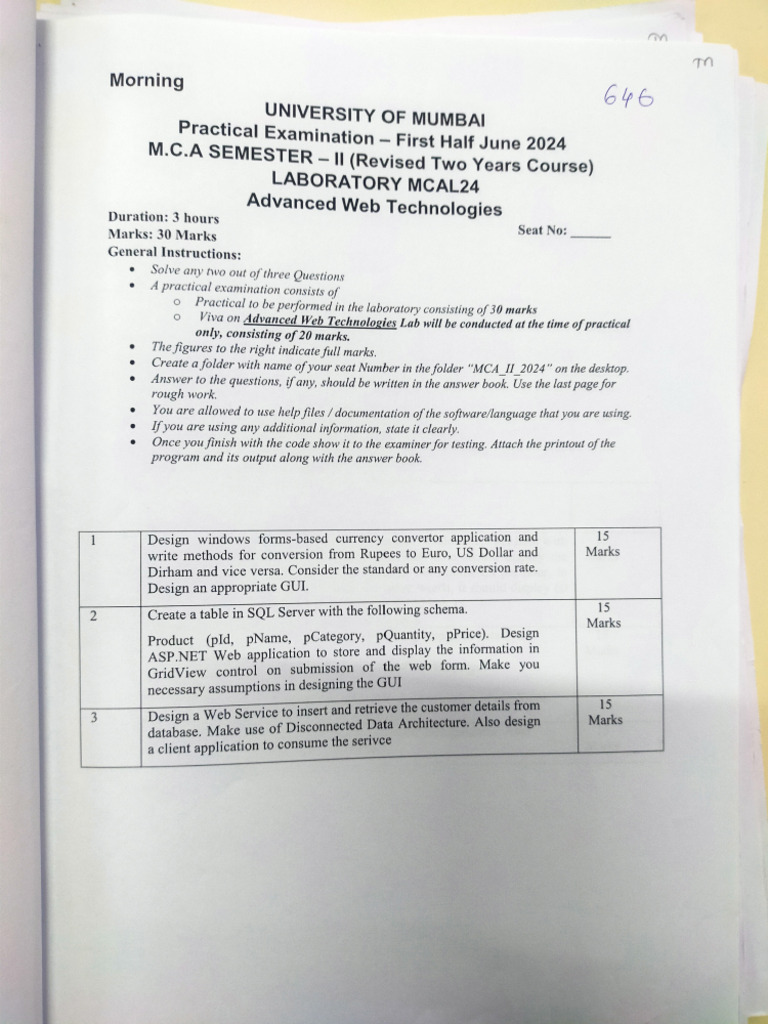 Aw T Practical Slips | PDF