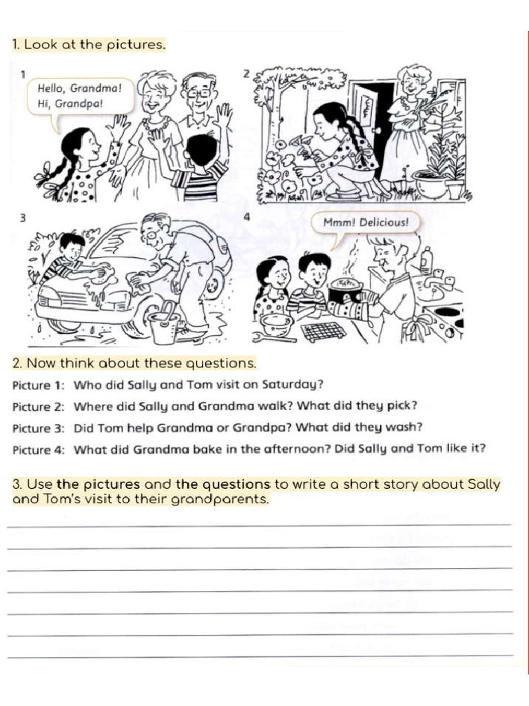 Writing A Story Using Past Simple | PDF