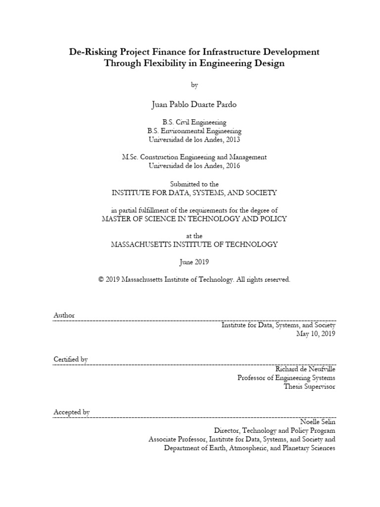 De-Risking Project Finance For Infrastructure Development Through ...