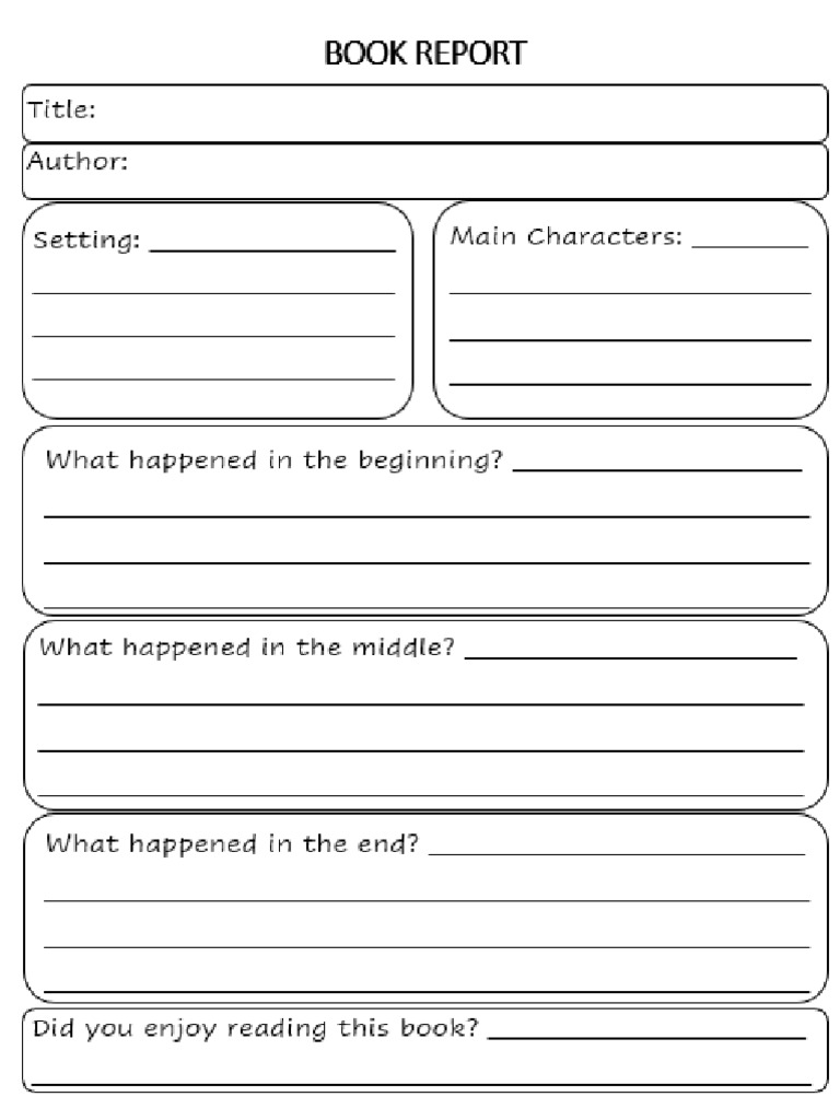 Book Report (Intermediate Level) | PDF