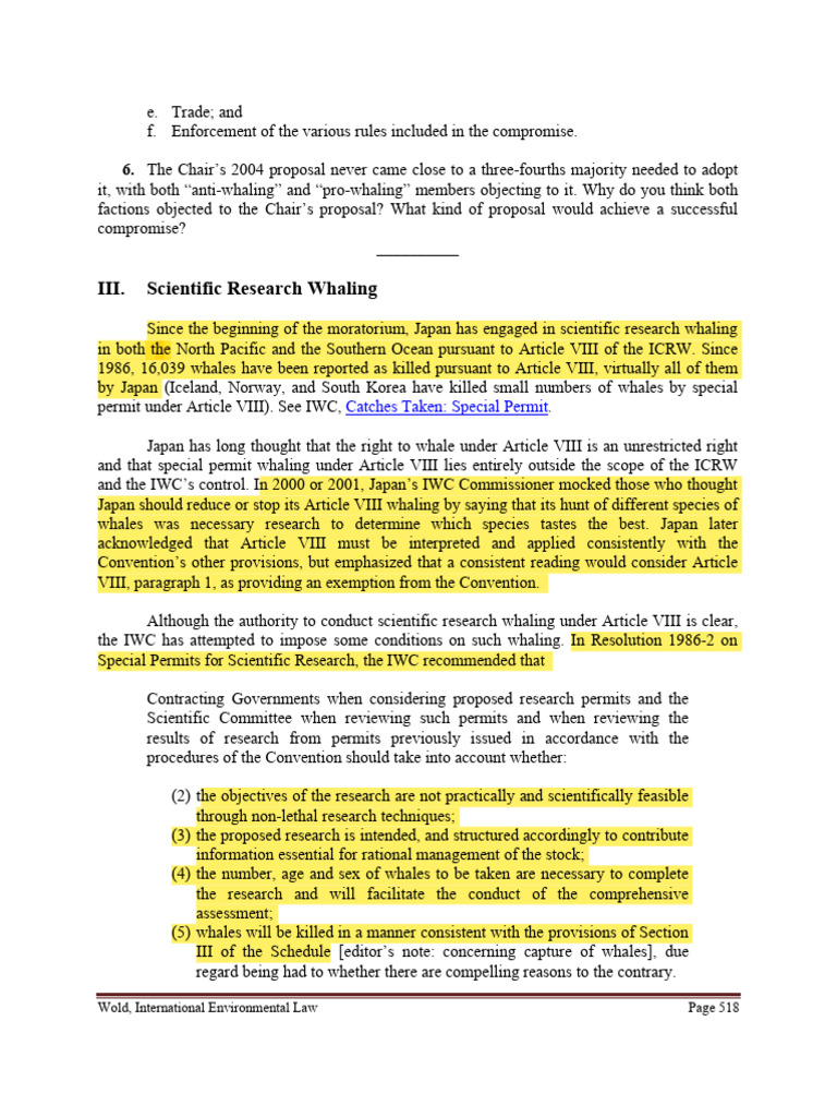 ICJ Case Australia V Japan | PDF | Whaling | Whales