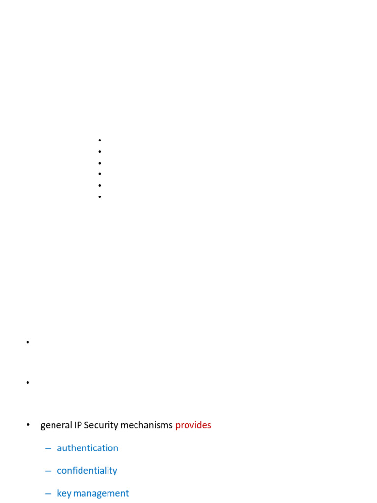 IPsec Security Framework Overview | PDF | Internet Protocols | Network ...
