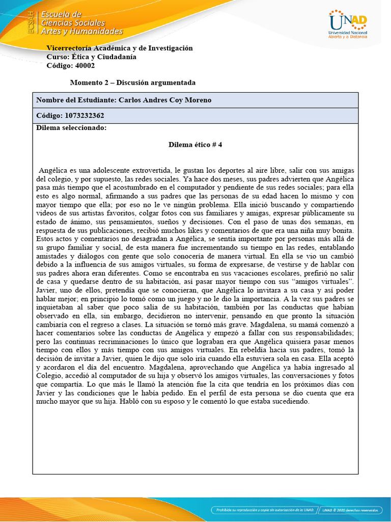 Momento 2 - Discusión Argumentada-Carlos-Coy | PDF