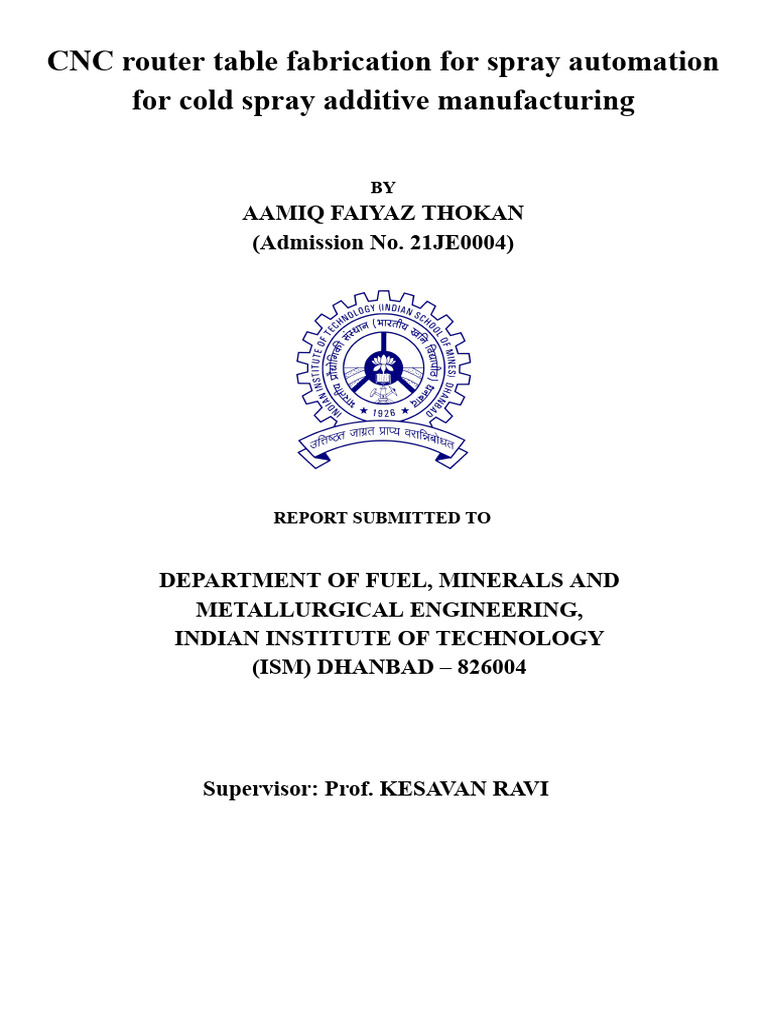 8th Sem Project Report 250502 163338 | PDF | 3 D Printing | Machine Learning
