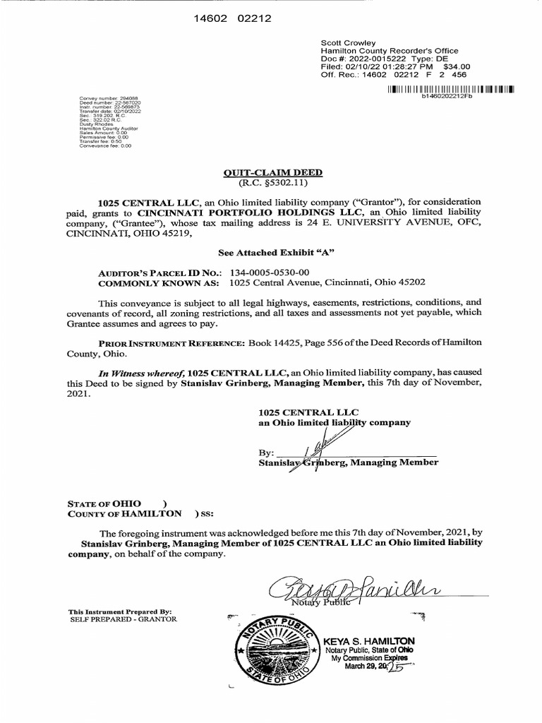 1025 Central Transfer | PDF
