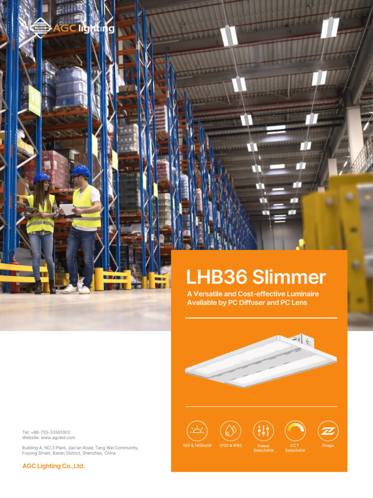 AGC Lighting LHB36 Product Overview | PDF | Electrical Engineering ...