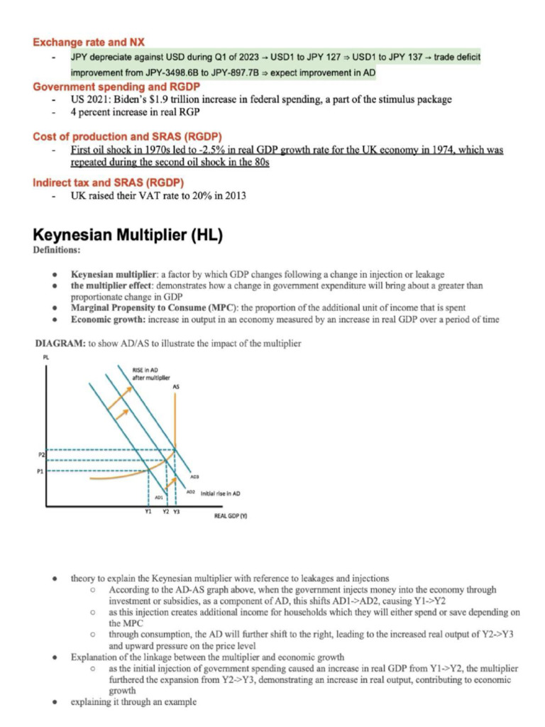 IB Economics Real Life Examples | PDF