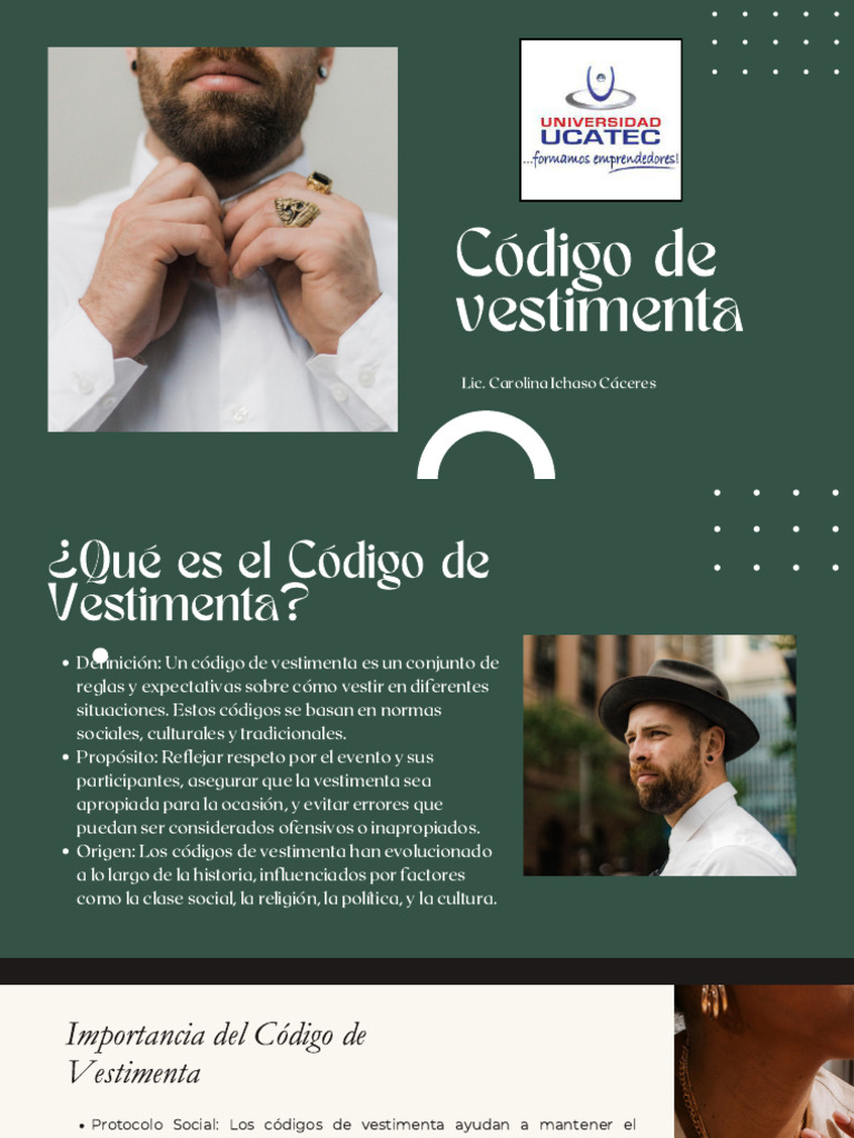Imagen y Protocolo - Código de Vestimenta | PDF | Ropa | Corbata