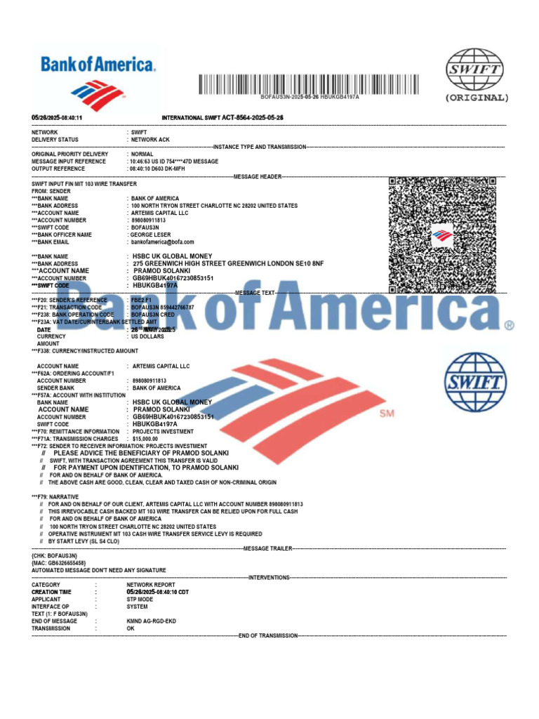 Pramod Solanki Swift Copies | PDF | Wire Transfer | Banks