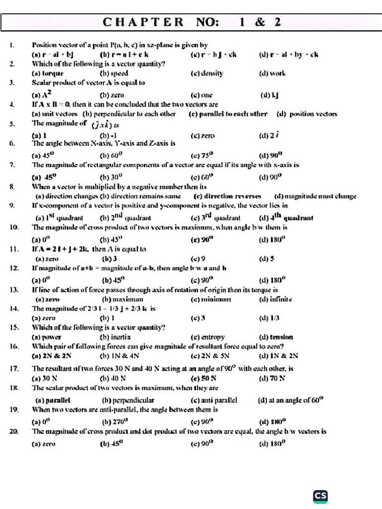 Physics Worksheet For Remedial Students | PDF