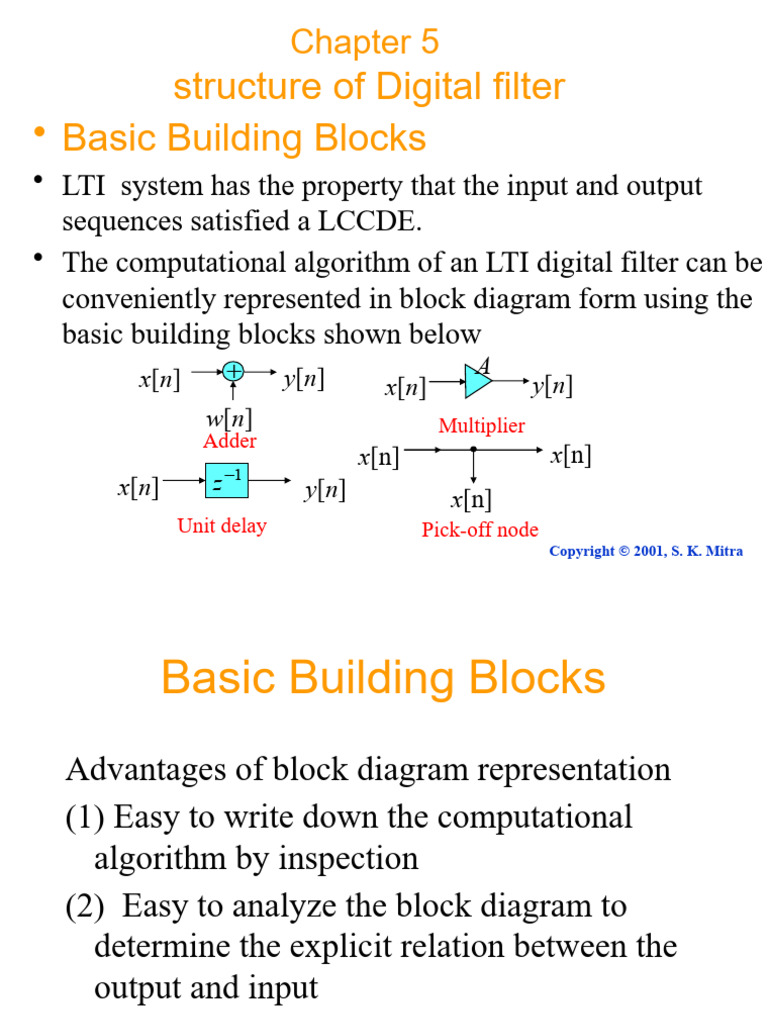 Chapter 5 Structure of Digital Filters For Teaching 110322193859 | PDF ...