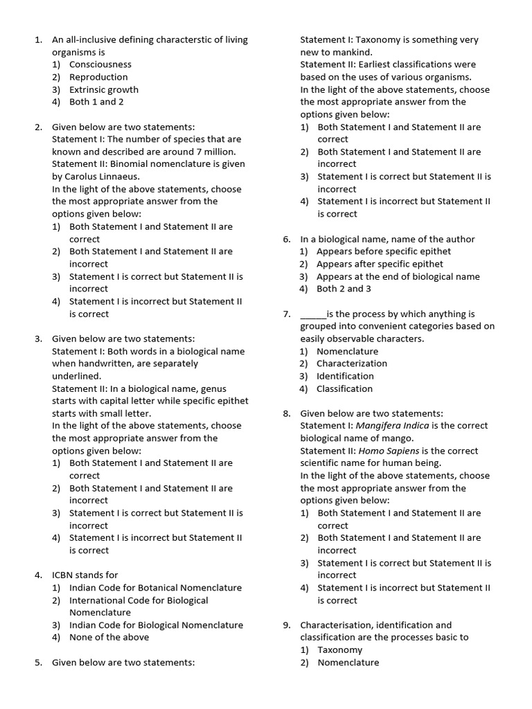 Dpp-1 The Living World - Compressed | PDF | Naming Conventions | Biology